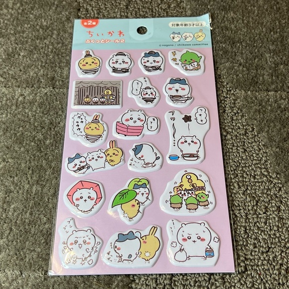 Nagano | Design | Chiikawa Nagano Thick Pvc Plastic Sticker Sheet ...